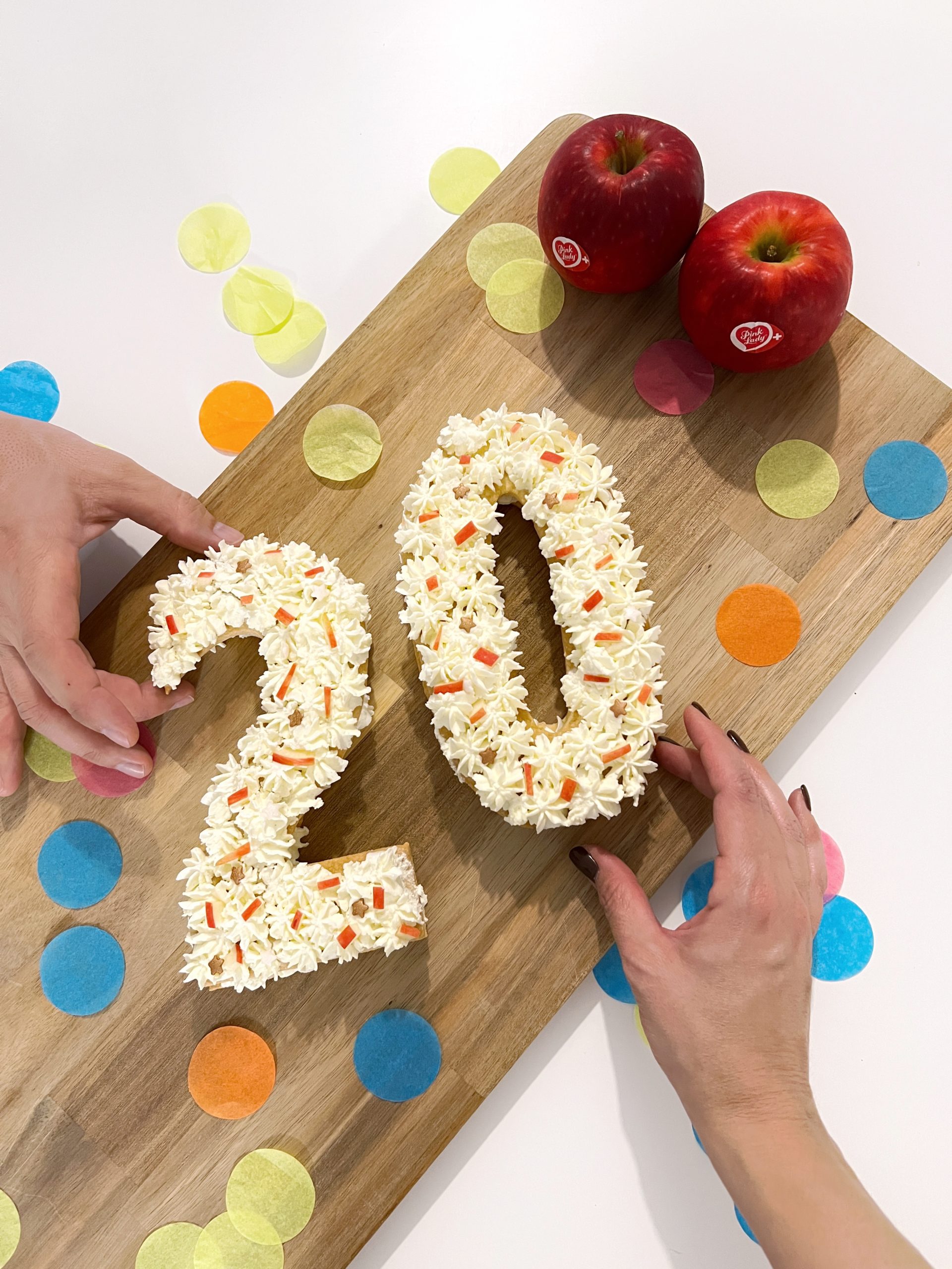 Number Cake aux Pink Lady - Mademoiselle B